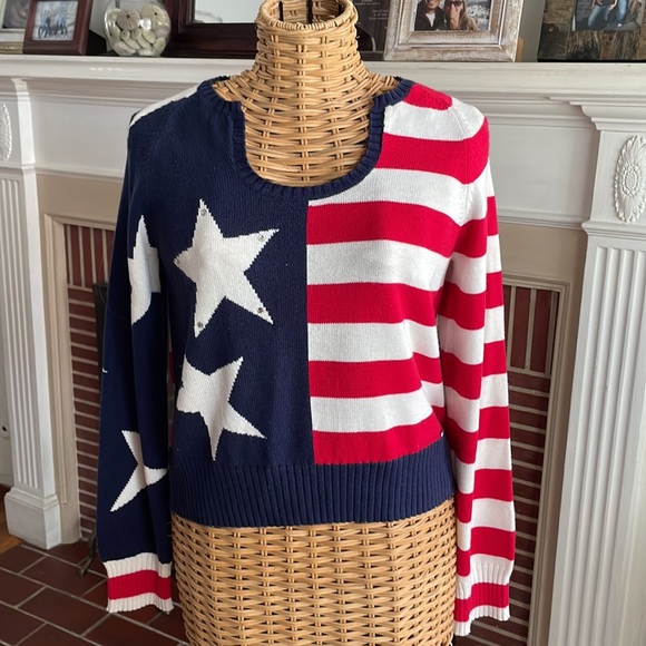 Tommy Hilfiger | Sweaters | Vintage Tommy Hilfiger American Flag ...